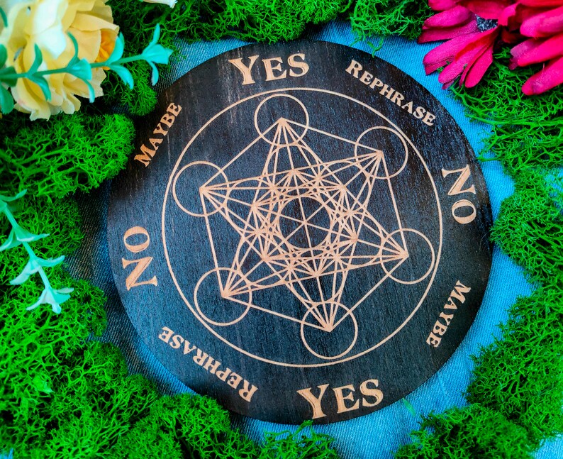 Merkaba Metatron's Cube Pendulum Board Sacred Geometry - Etsy
