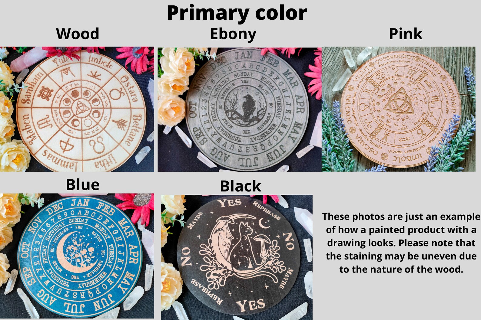 Ouija Board From Wood, Classic Spirit Board Ouija, Occult Practice ...