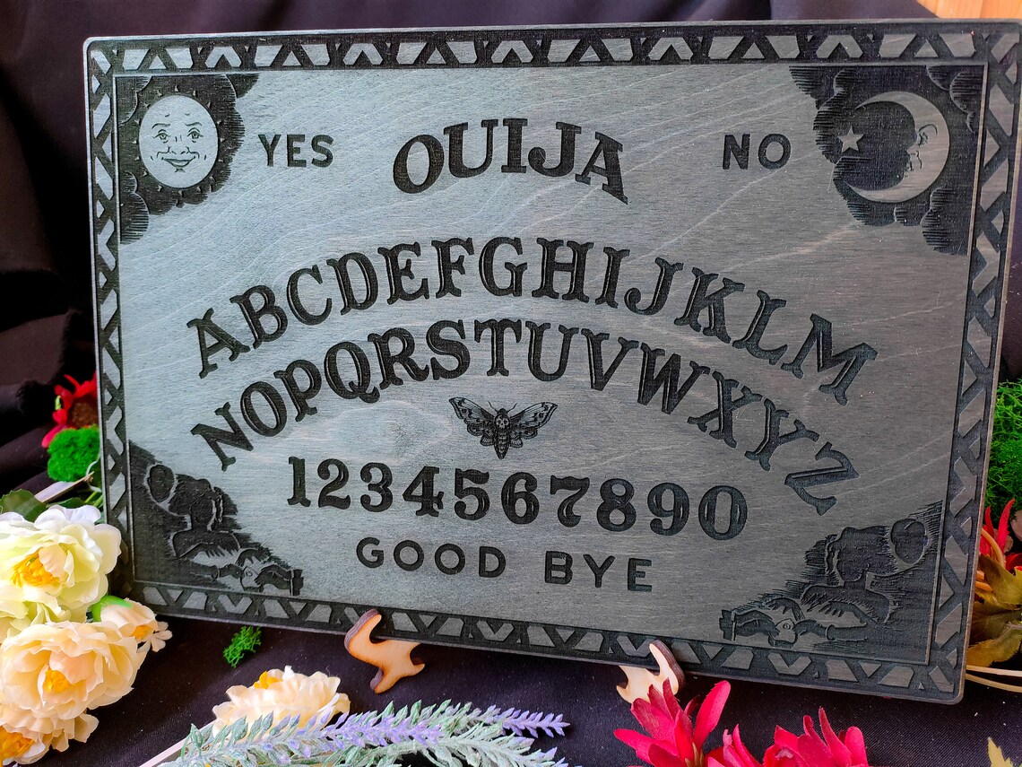 Ouija Board From Wood, Classic Spirit Board Ouija, Occult Practice ...