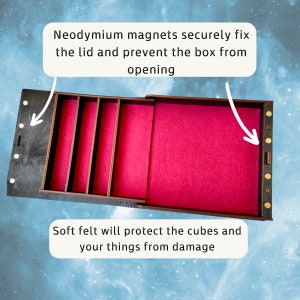 Personalized Dice Box With Dice Rolling Tray for Dnd "dice", Wooden ...