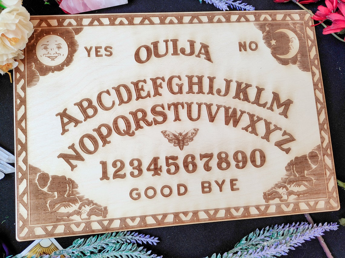 Ouija Board From Wood, Classic Spirit Board Ouija, Occult Practice ...