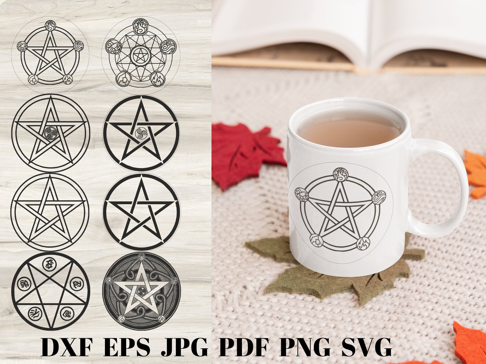 Altar Svg Bundle Pentacle Svg Boho Svg With Svg Image Svg - Etsy