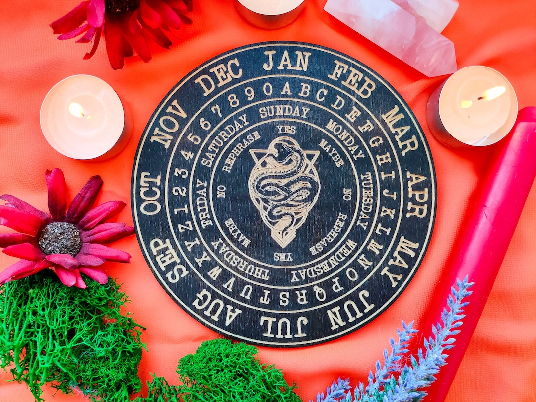 Pendulum Board With Snake and Spirit Board for Answers, Witchcraft ...