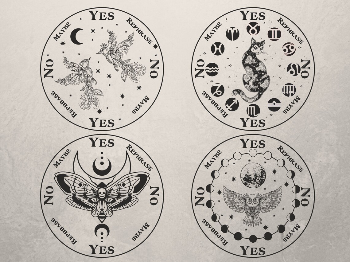 Pendulum Board Set Svg, Svg Bundle, Witch Board Svg, Witch Svg ...