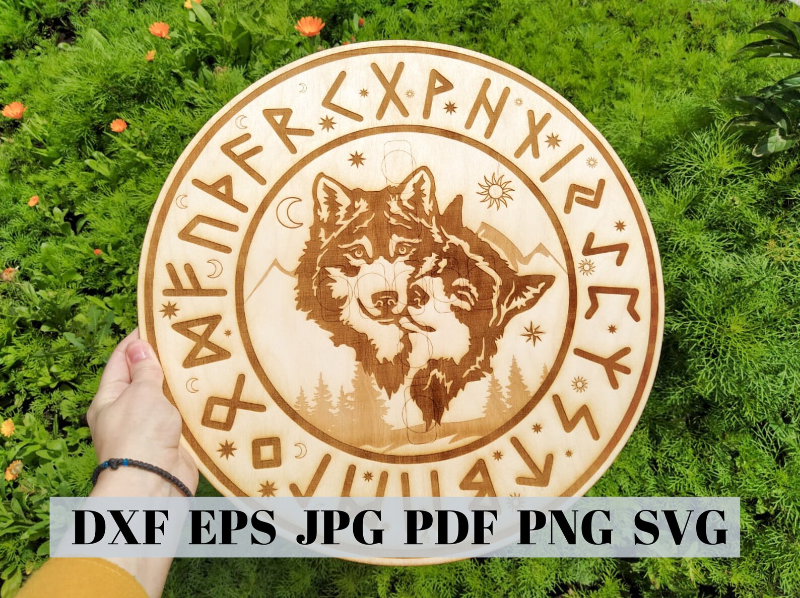 Runes Casting Board Svg Altar Svg Bundle Wolf Svg Boho Svg - Etsy