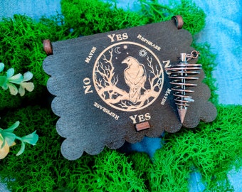 Triple Moon Pendulum Board Triple Moon Divination Board Altar ...