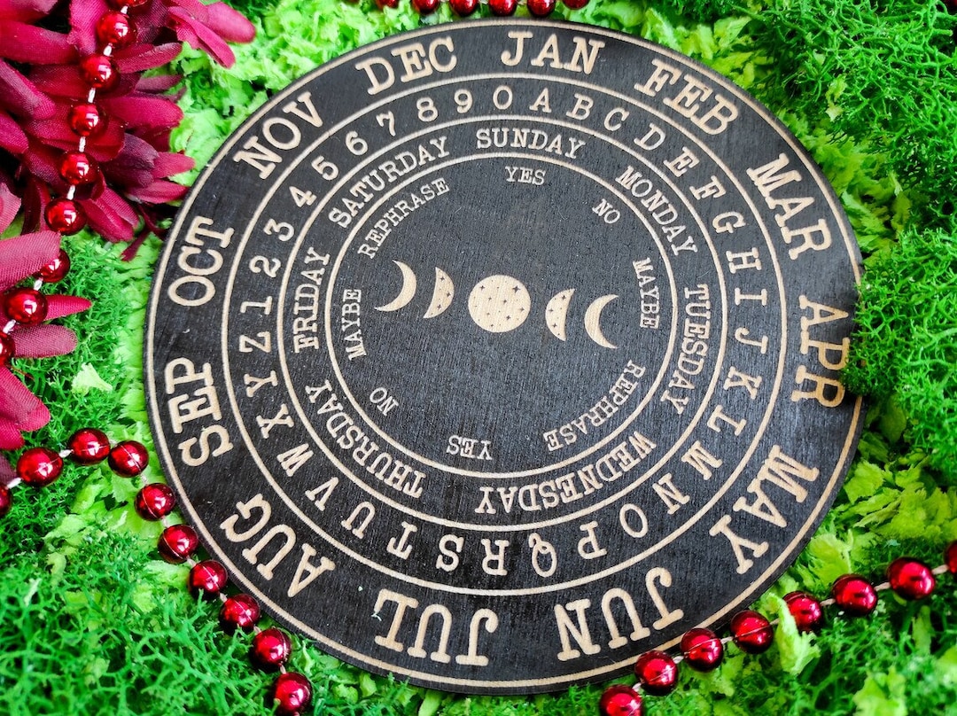 Moon Phases Pendulum Board With Crescent Moon and Spirit Board for ...