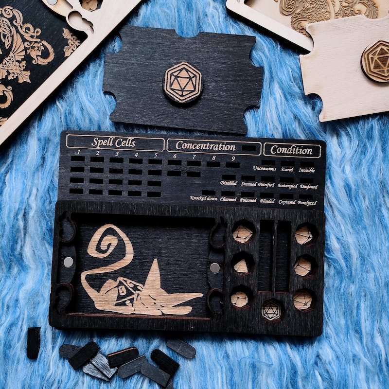 Wooden Dnd Player Tracker - Etsy