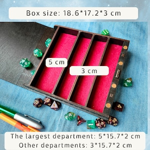 Personalized Dice Box for Dnd, Wooden Dungeon and Dragons Game Box With ...
