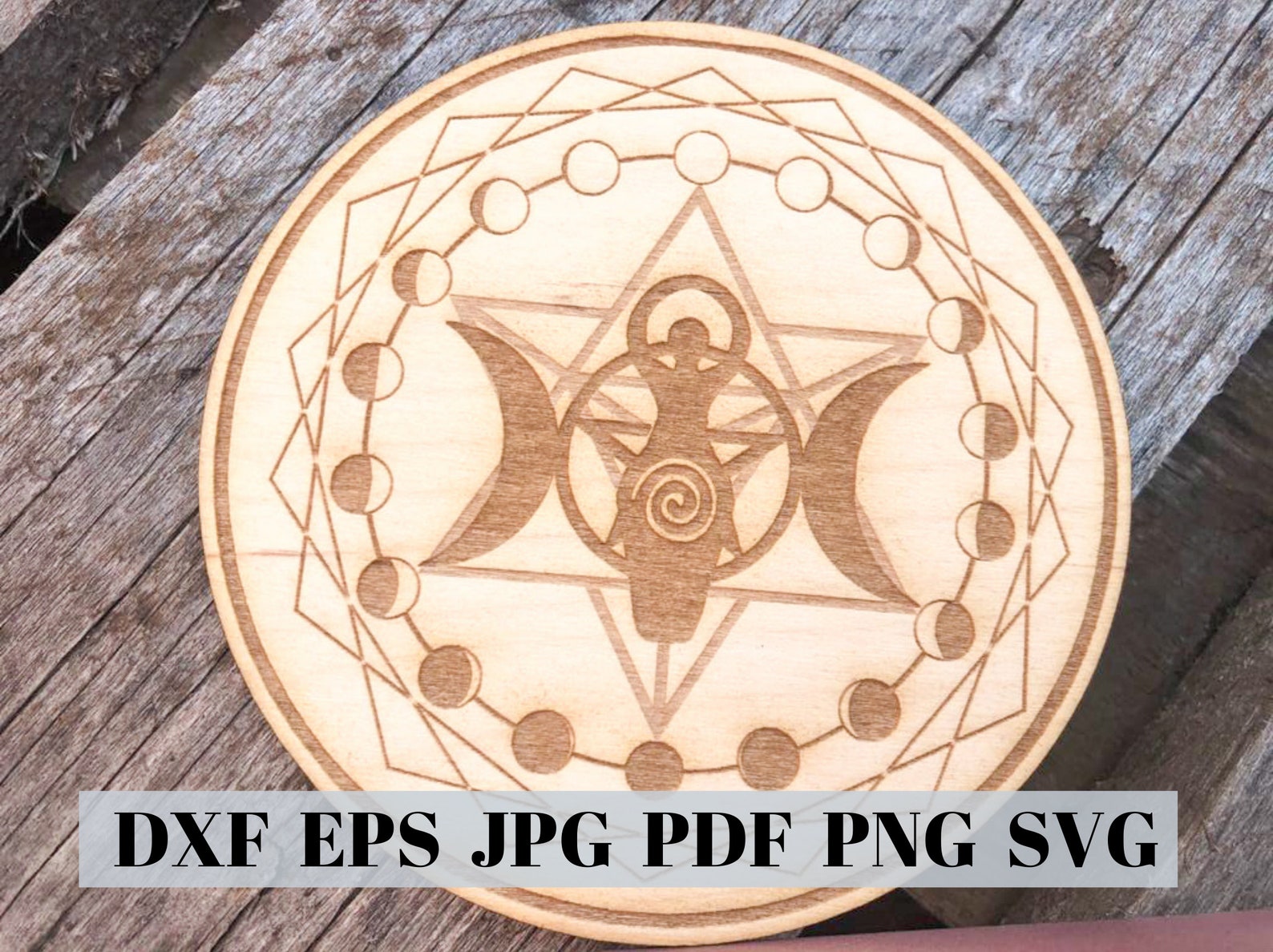 Altar Tile Svg, Triple Moon Goddess Svg, Triple Moon Svg, Boho Svg ...