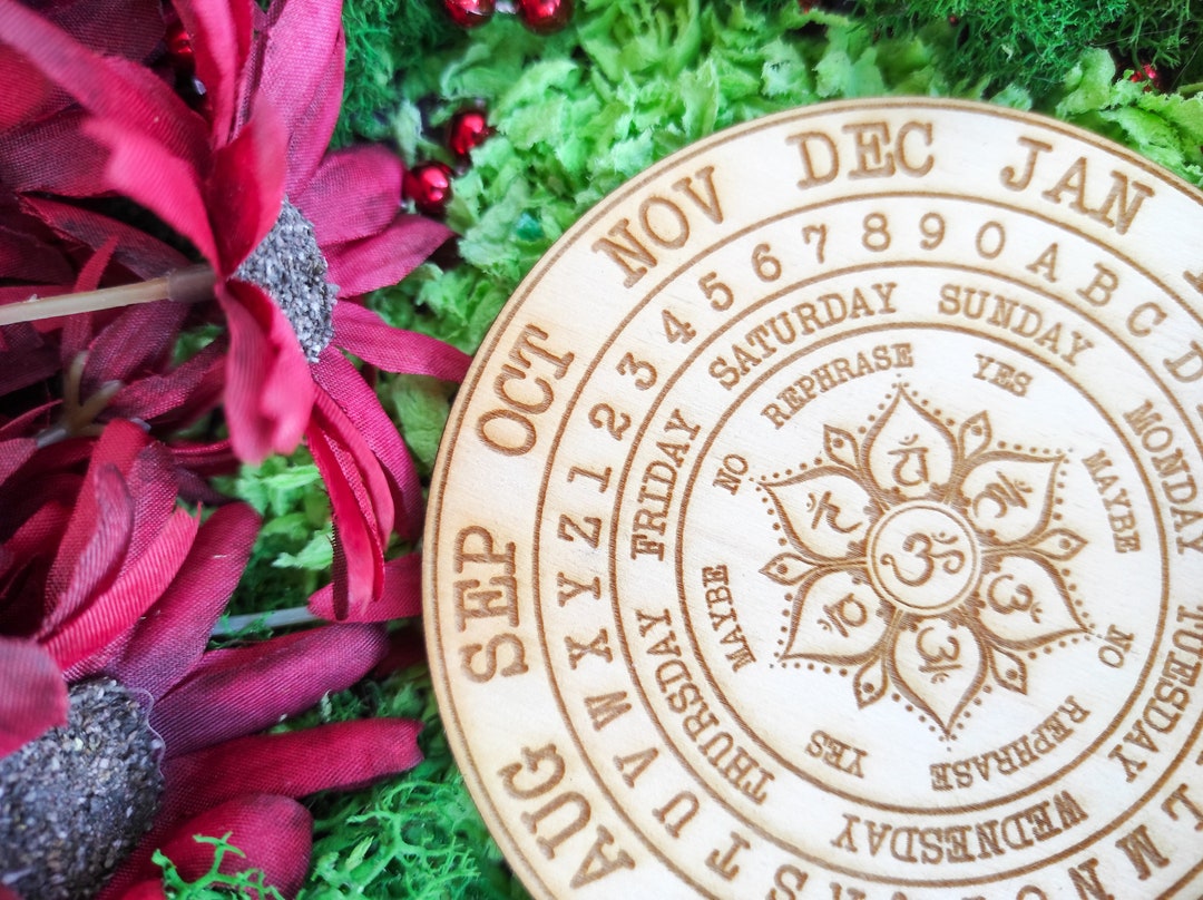 Pendulum Board With 7 Chakras, Meditation Spirit Board, Crystal Grid ...