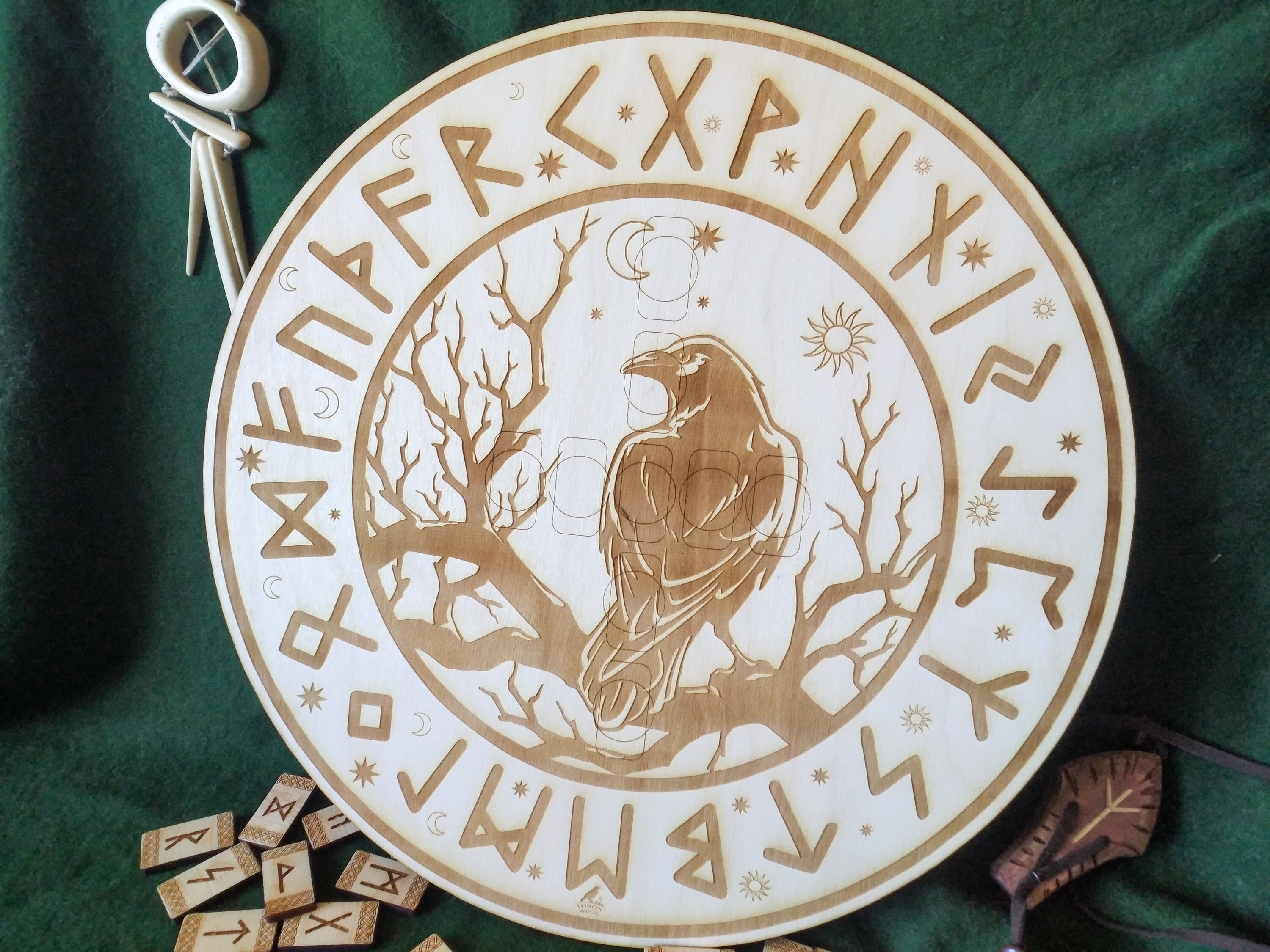 Divination Board for Runes With Tree of Life Casting Board - Etsy Canada