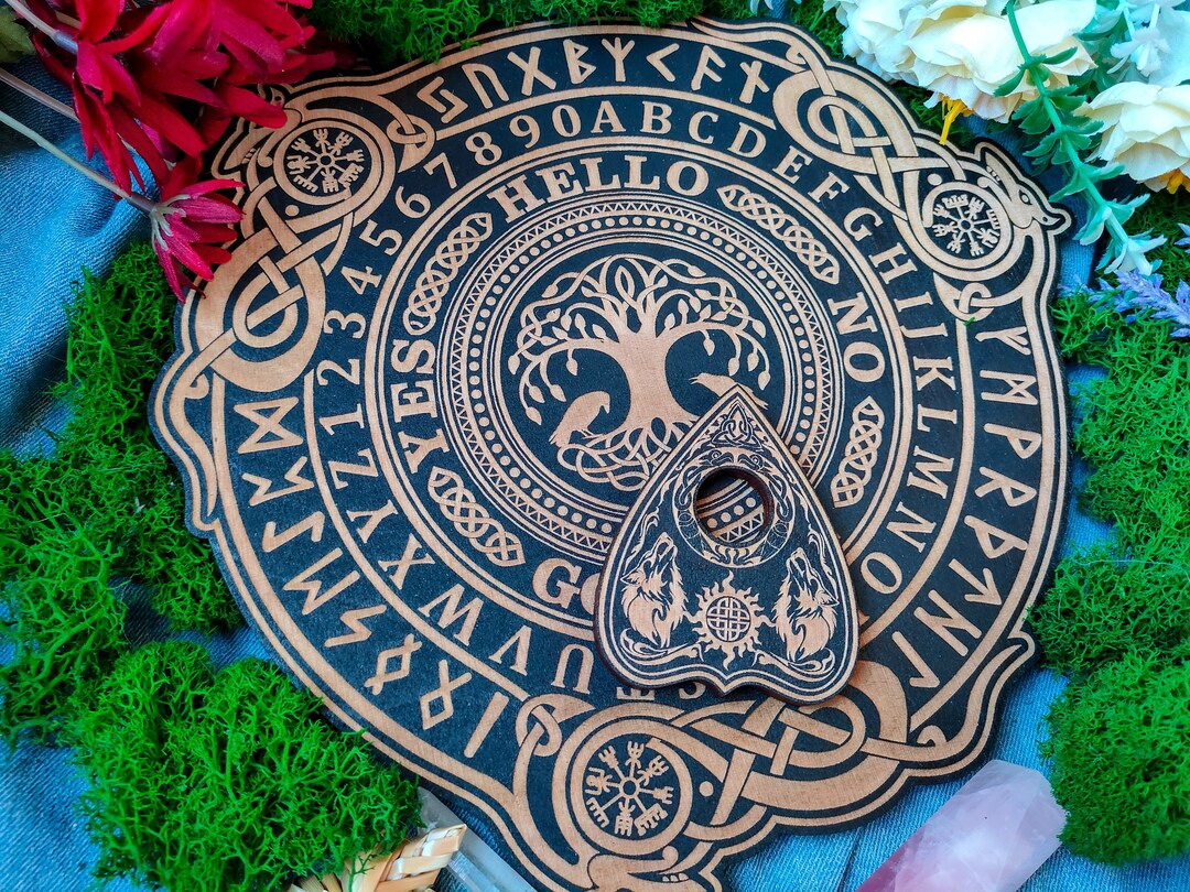 Ouija Board in the Scandinavian Style With Tree of Life, Witchcraft ...