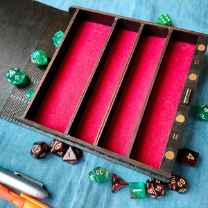 Personalized Dice Box for Dnd, Wooden Dungeon and Dragons Game Box With ...