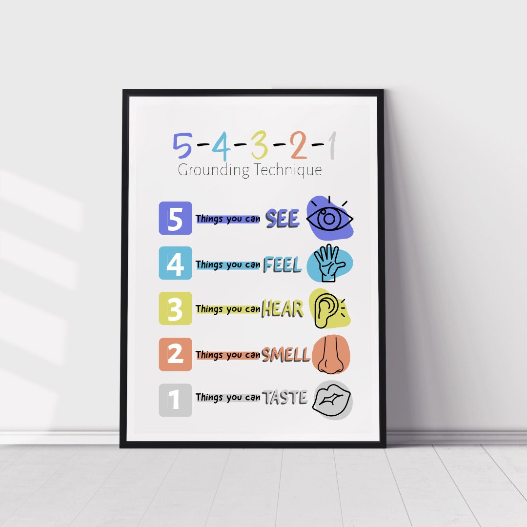 Set of 6 Mental Health, Anxiety Tools, EBSA Poster Bundle. Use at Home ...