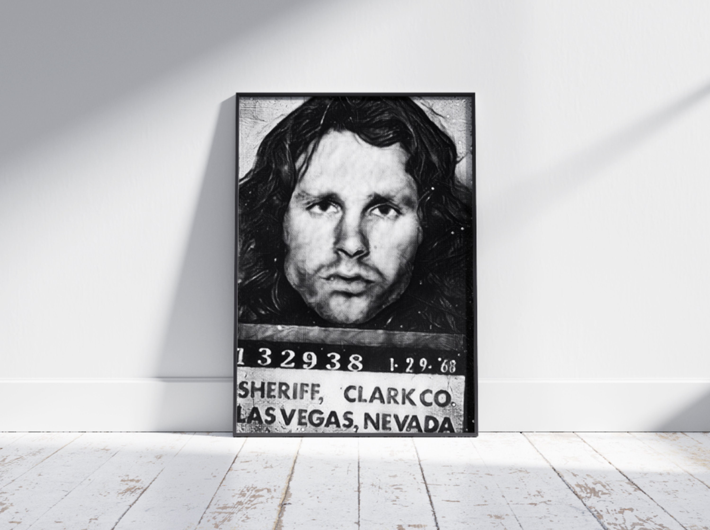 Home Décor Celebrity Mugshot Jim Morrison Famous Felon Poster Home
