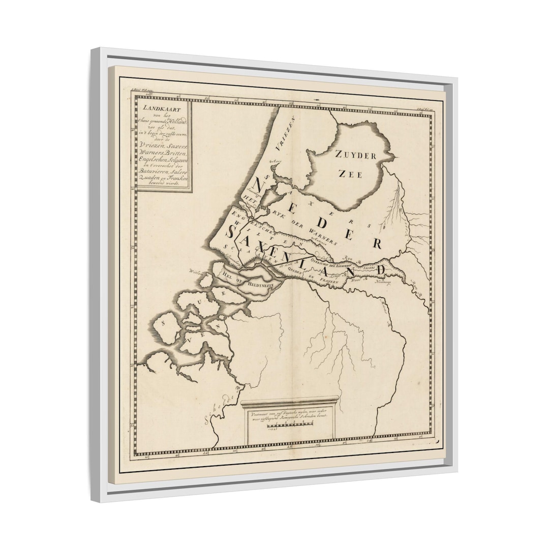 1745 Map of the Low Countries by Pieter De Hondt | Historic Dutch ...