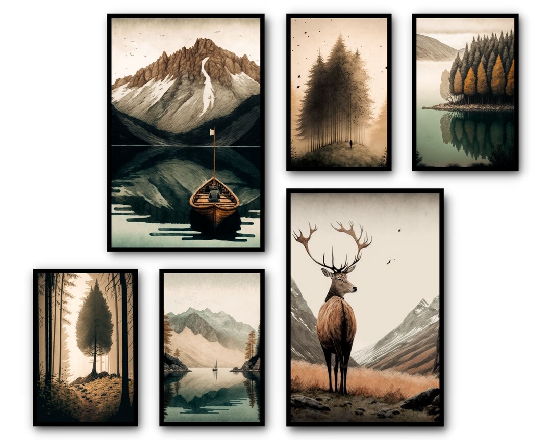 Nature Themed Poster Set | Recycling Paper - Etsy