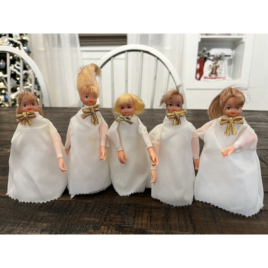 Vintage Homemade Christmas Angels Crafts Doll Heads Figures - Etsy