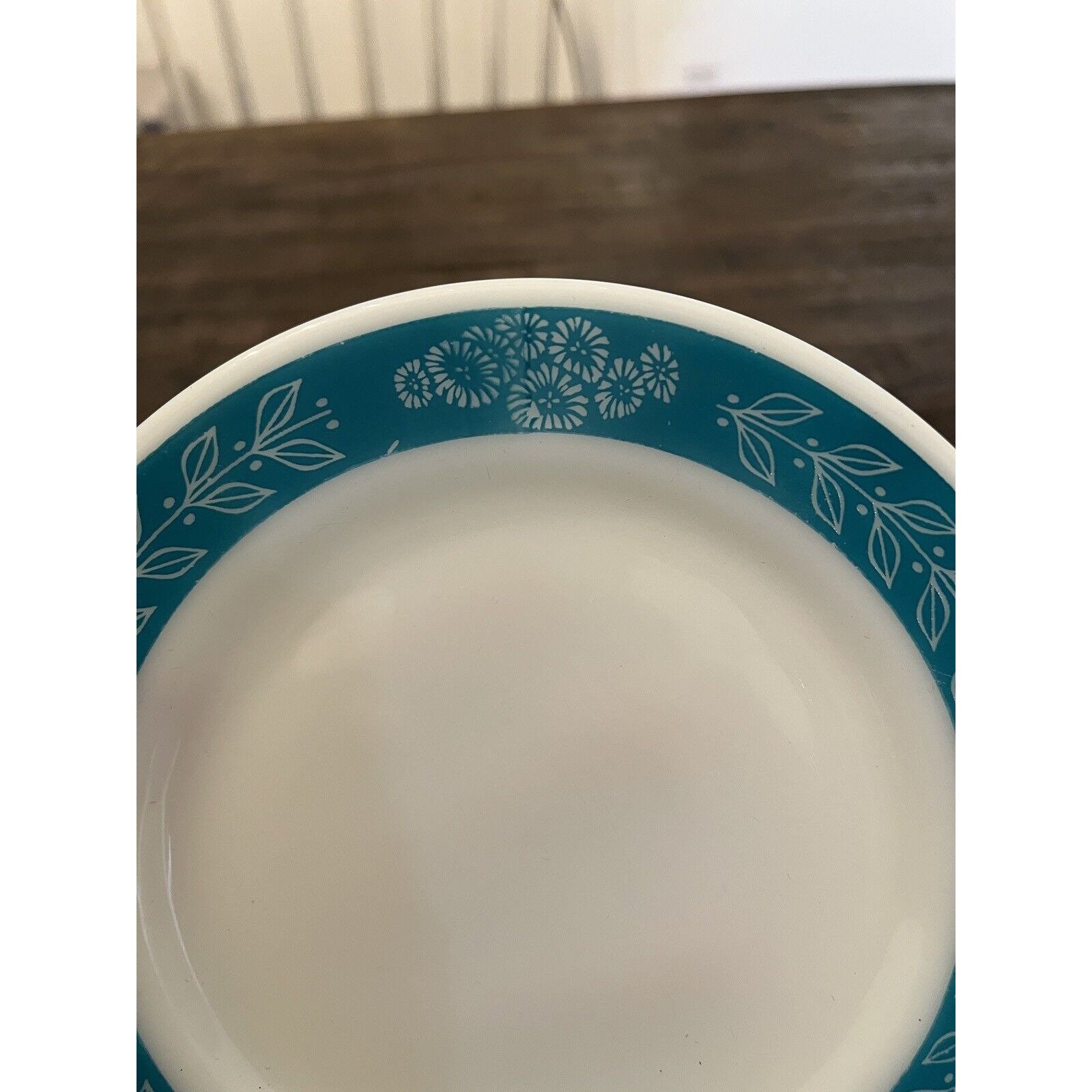 Vintage Corning Pyrex Decor Teal/aqua Laurel Vine Salad Plate 7.25 - Etsy