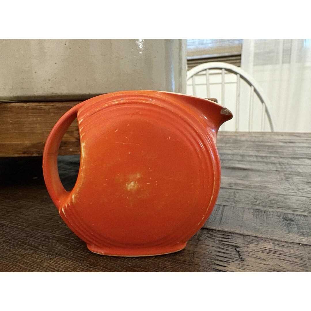 Fiestaware Mini Pitcher Orange - Etsy