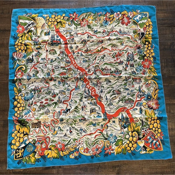 Map Scarf - Etsy