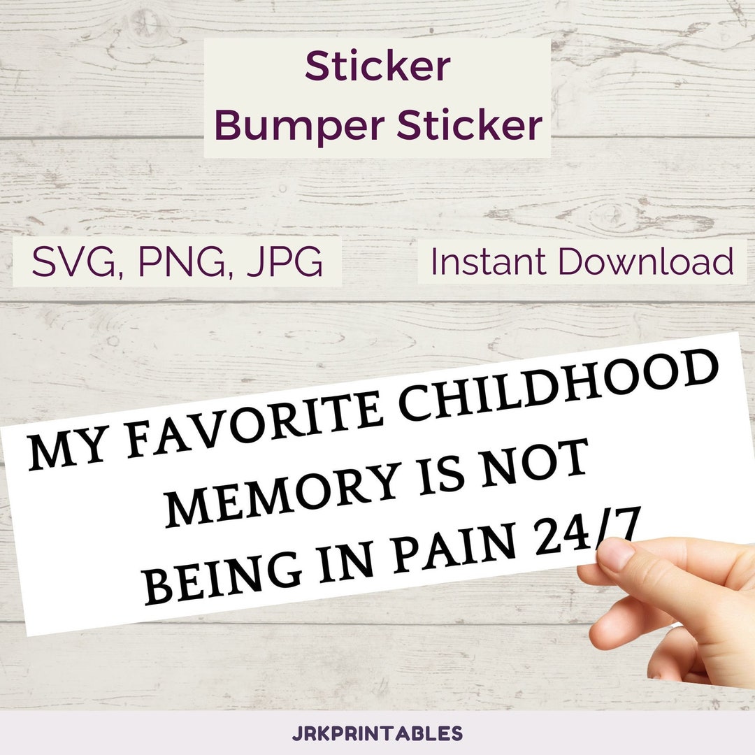 My Favorite Childhood Memory | SVG, PNJ, JPG, Files | Instant Download ...