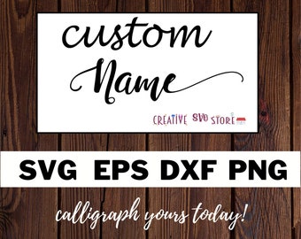 Custom Name Svg Custom Name Cut File Custom Name - Etsy