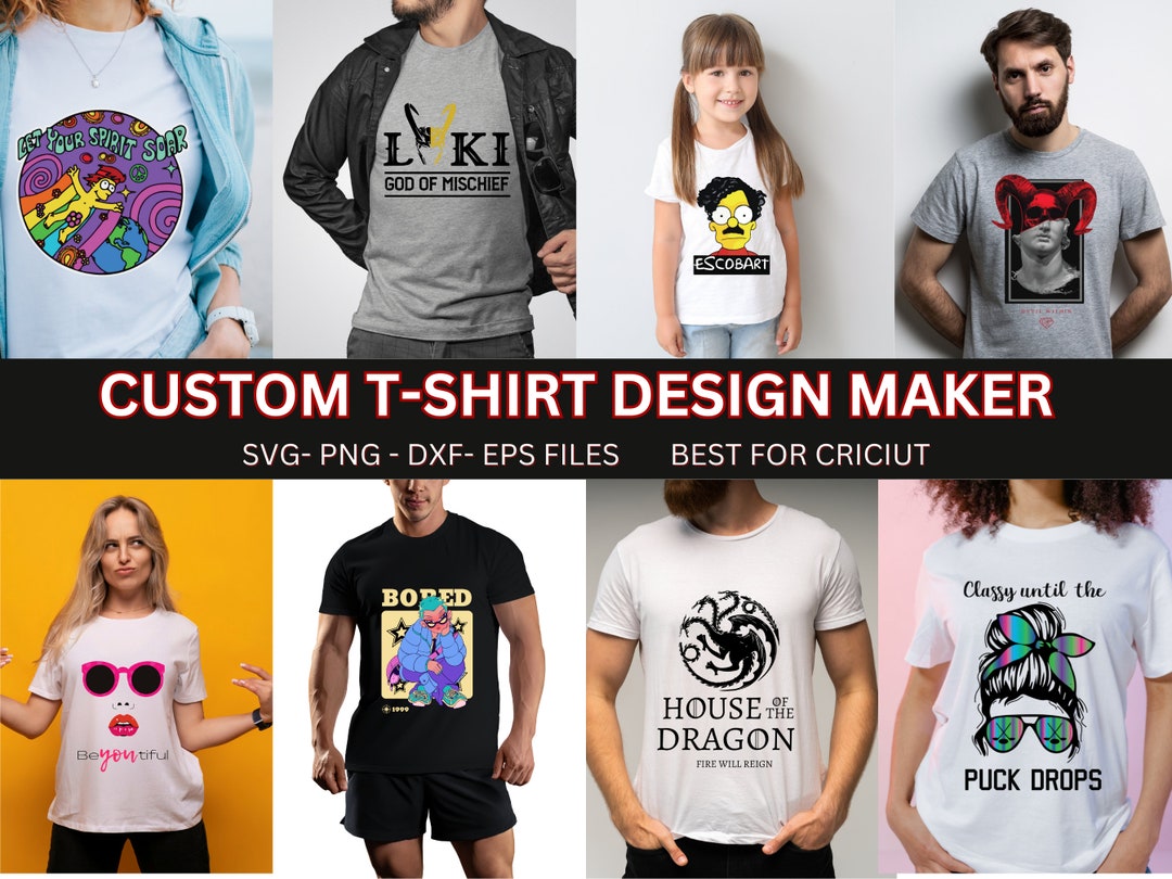Custom Shirt Design Maker, T- Shirt Svg, Personalized T-shirt Design ...