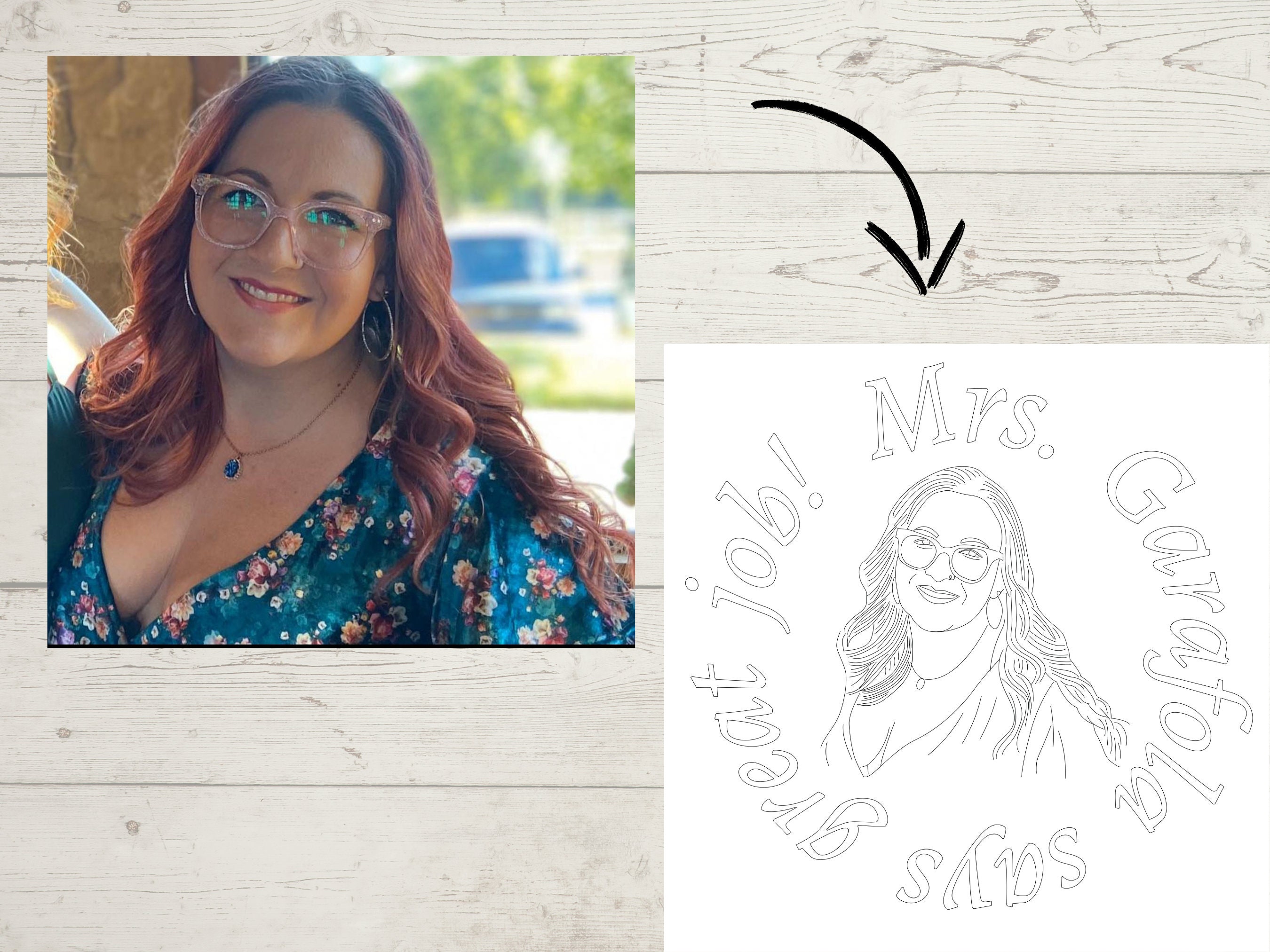 Custom Outline Picture Portrait Line Art Couple Portrait digital Art ...