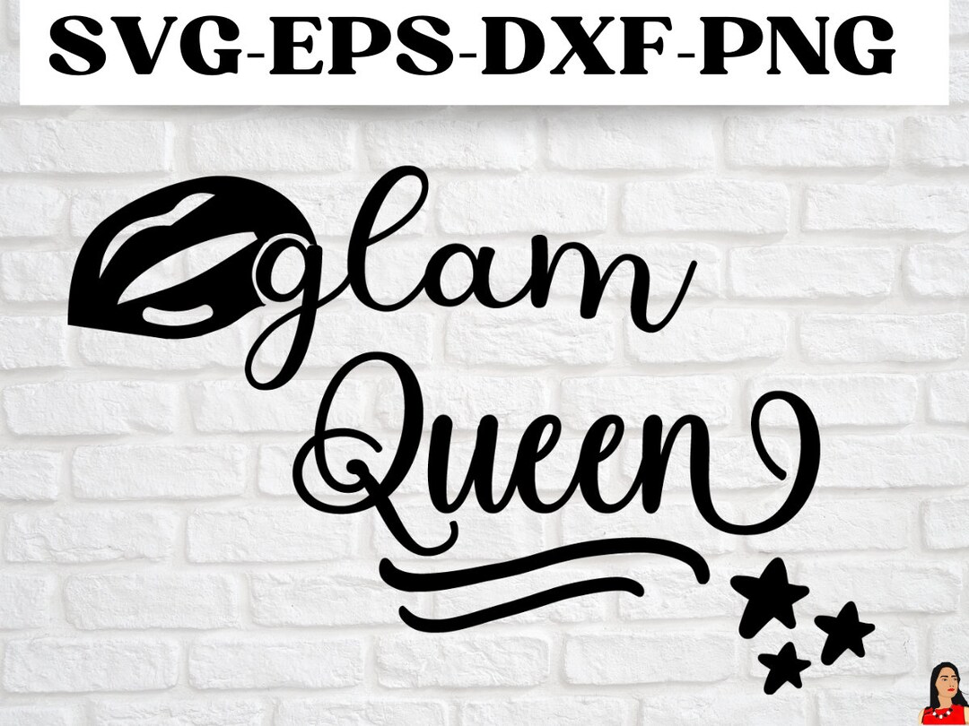 Glam Queen Makeup Bag Quotes SVG Digital Download Cut File, Cricut - Etsy