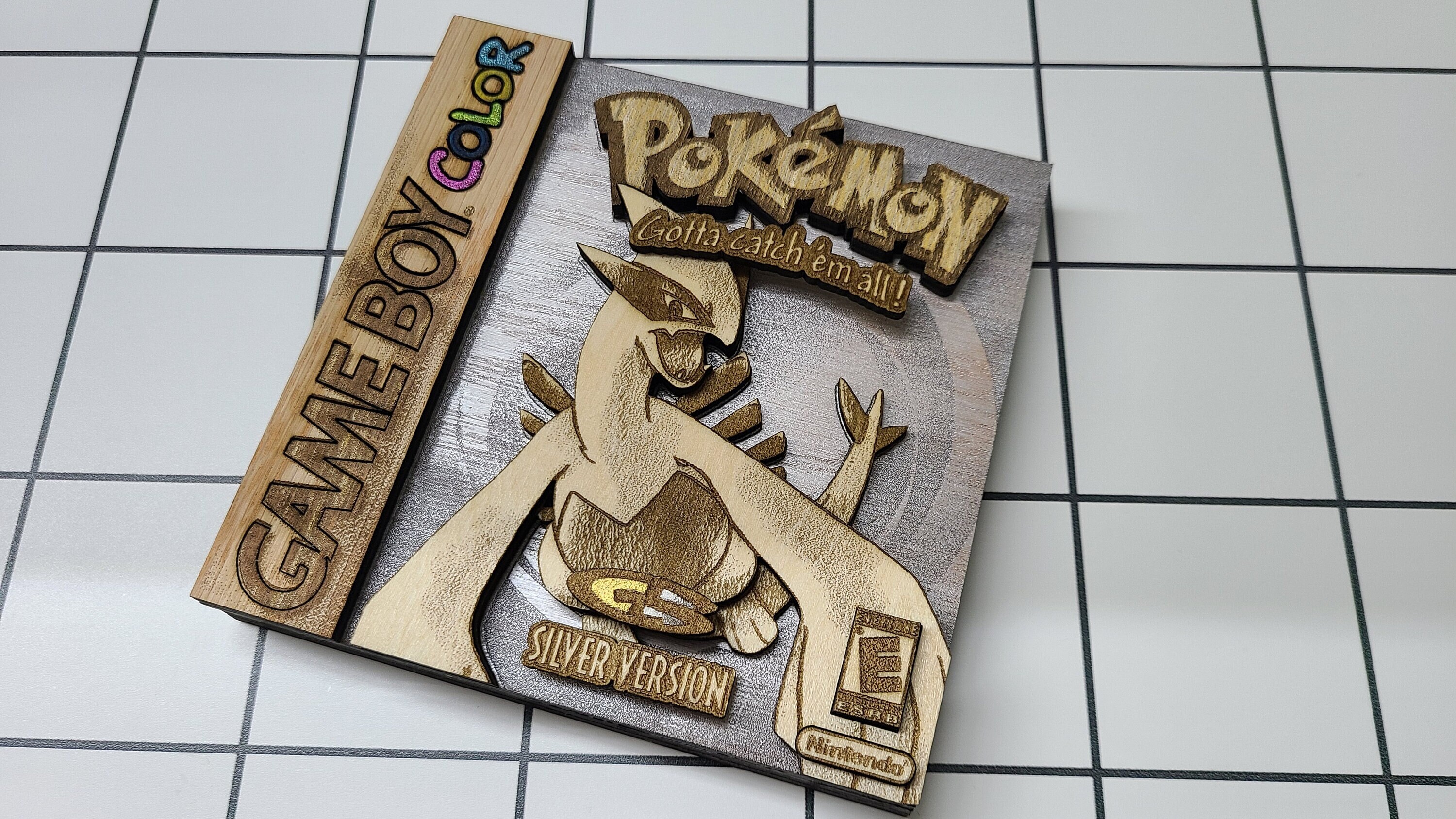 Wooden Pokémon Silver Version gameboy Color - Etsy