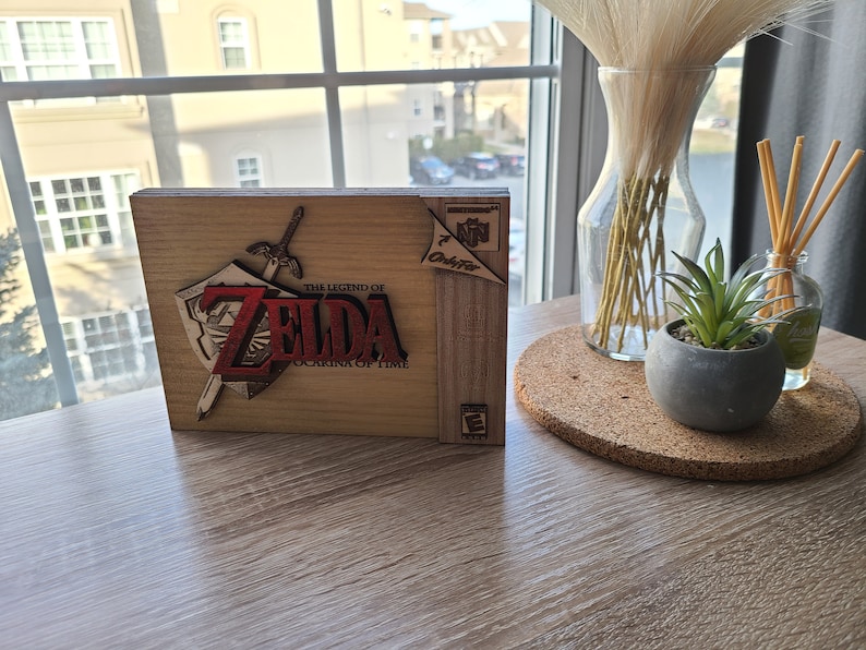 Wooden the Legend of Zelda Ocarina of Time (N64) - Etsy