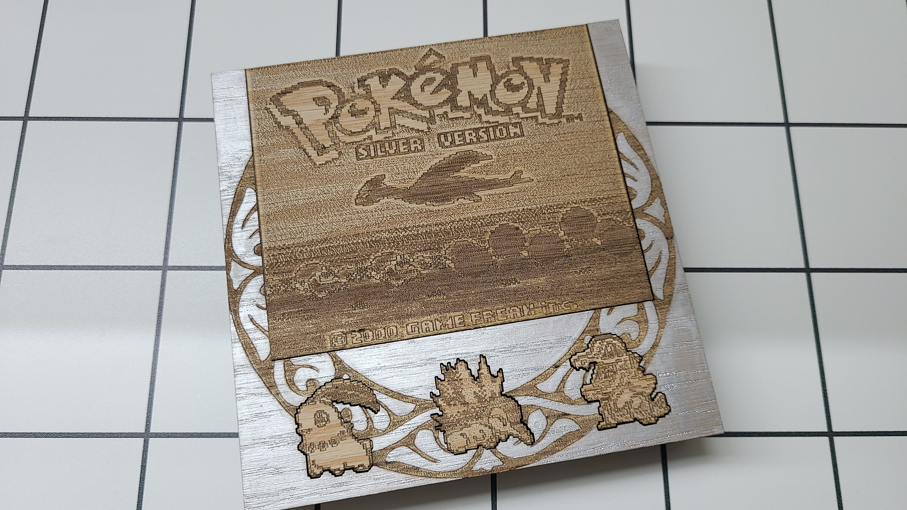 Wooden Pokémon Silver Version gameboy Color - Etsy