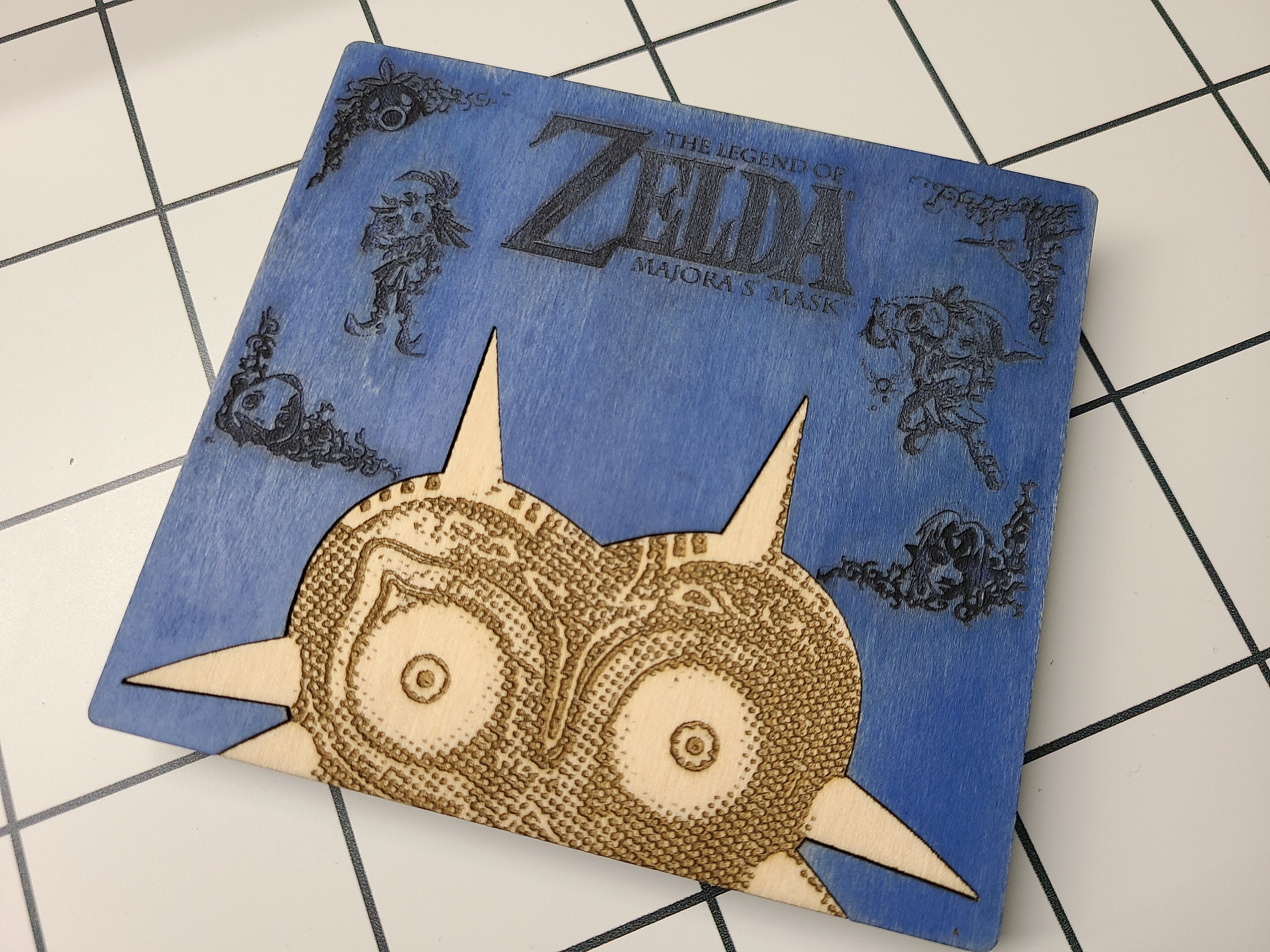 Wooden the Legend of Zelda Majora's Mask 3DS - Etsy