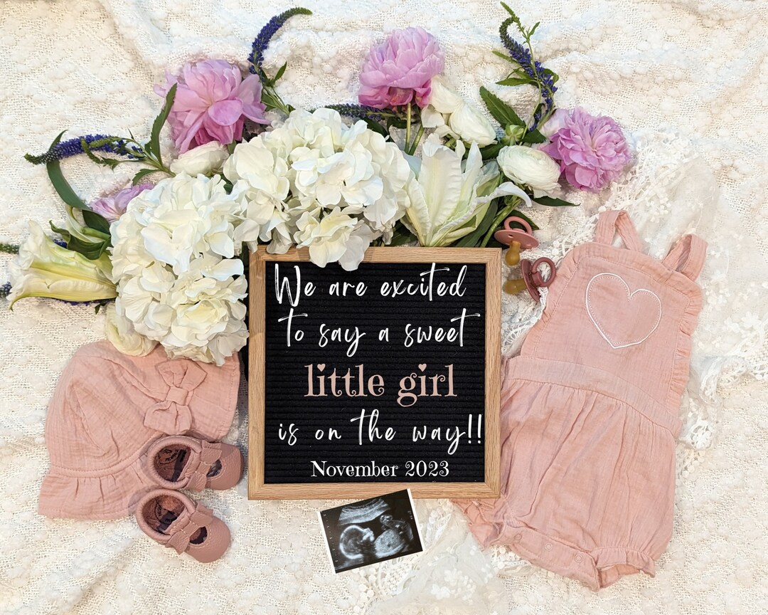 It's a Girl Gender Reveal Girl Announcement | Girl Gender Reveal | Girl ...