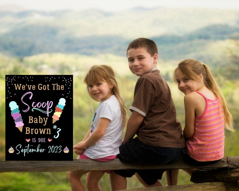 Pregnancy Announcement Sign for Sibling Printable Baby - Etsy