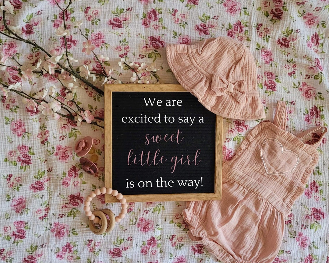 It's a Girl Gender Reveal Girl Announcement | Girl Gender Reveal | Girl ...