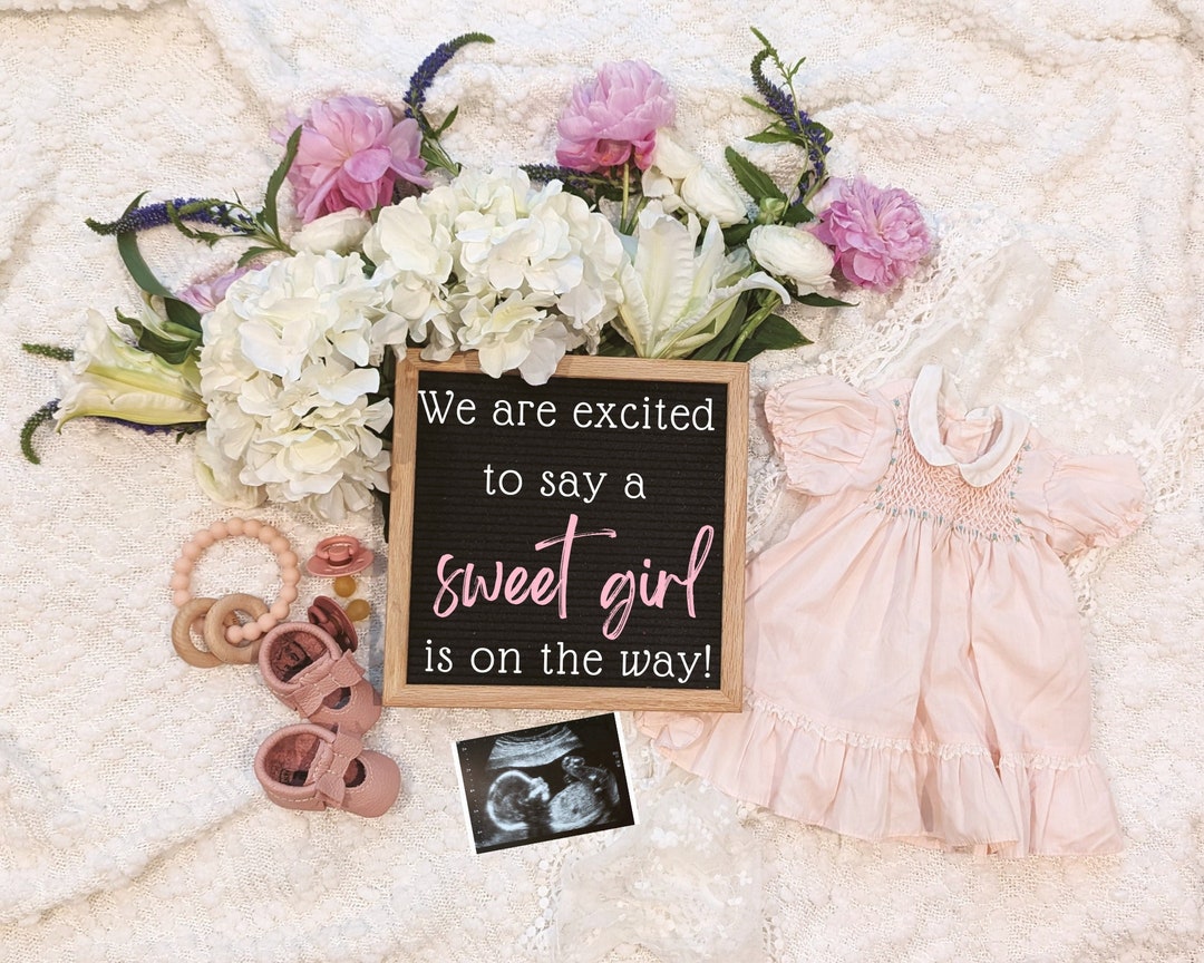 It's a Girl Gender Reveal Girl Announcement Girl Gender - Etsy