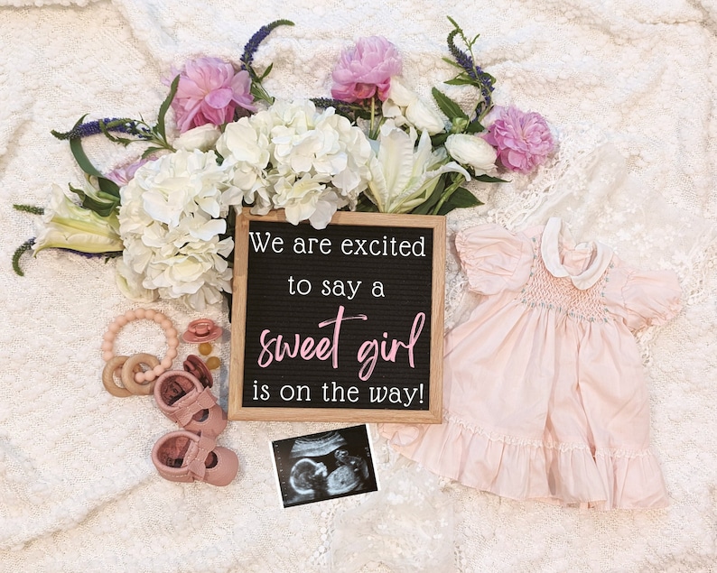 It's a Girl Gender Reveal Girl Announcement Girl Gender - Etsy