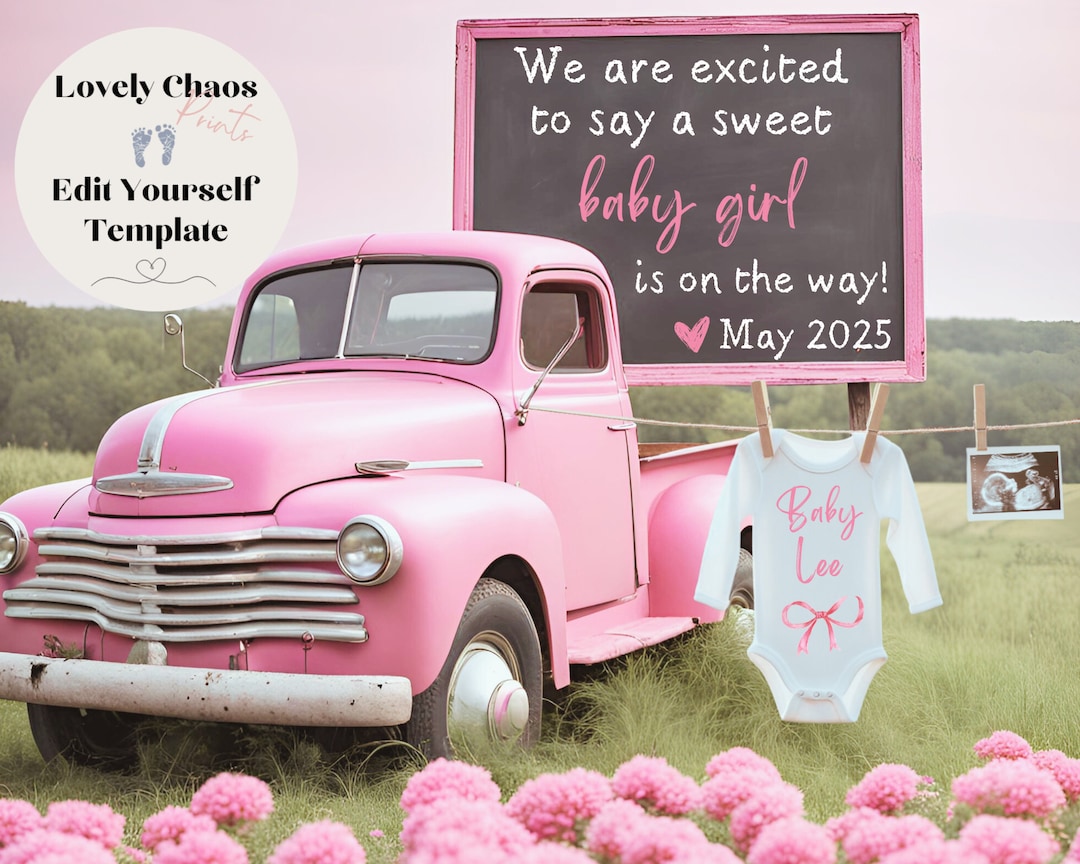 It's a Girl Gender Reveal Girl Announcement | Girl Gender Reveal |girl ...