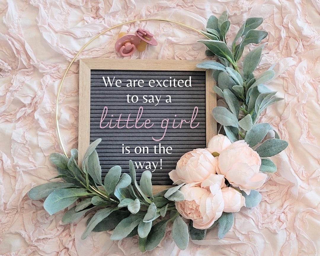 It's a Girl Gender Reveal Announcement Gender Reveal - Etsy