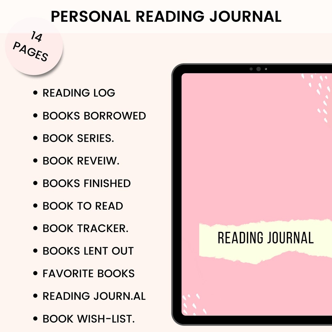 Printable Reading Journal, Reading Log, Reading Journal, Book Wishlist ...
