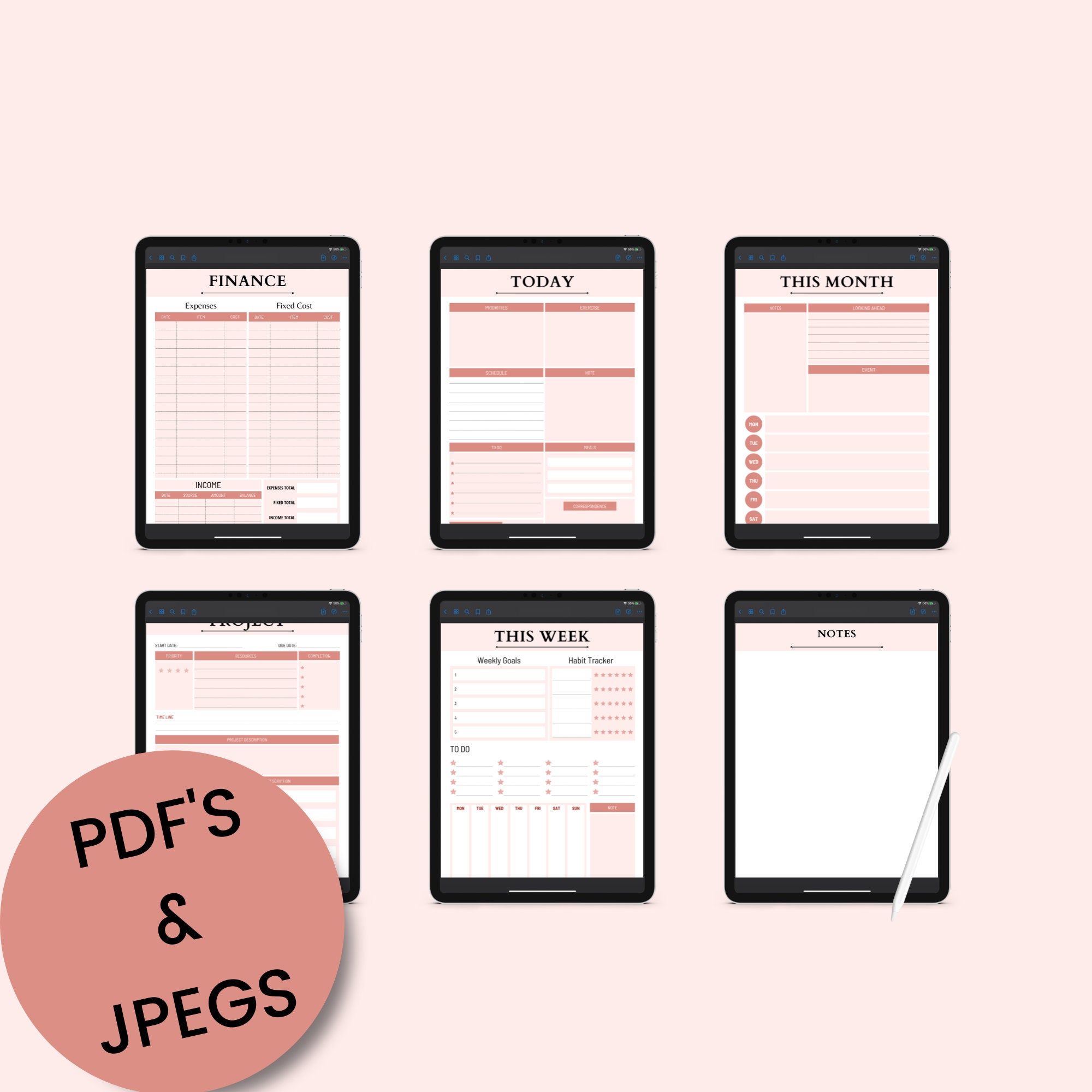Digital Budget Planner| Printable Financial Planner| Daily Financial ...