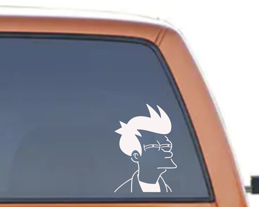 Fry Futurama Decal Planet Express Bender Futurama Decals Fry Squinty ...