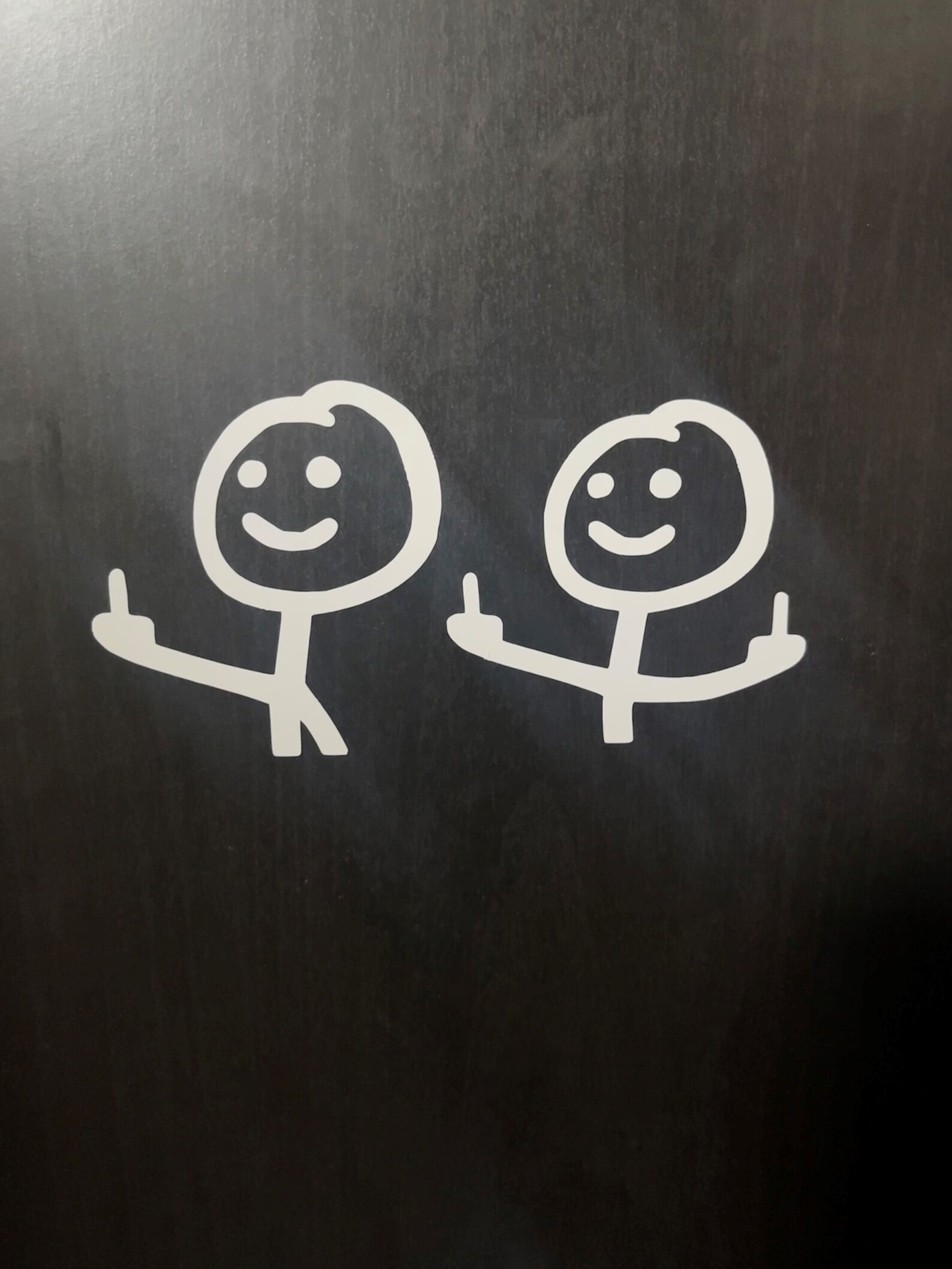 Funny Flip off Decal Offensive Decal Stick Figure Decal - Etsy