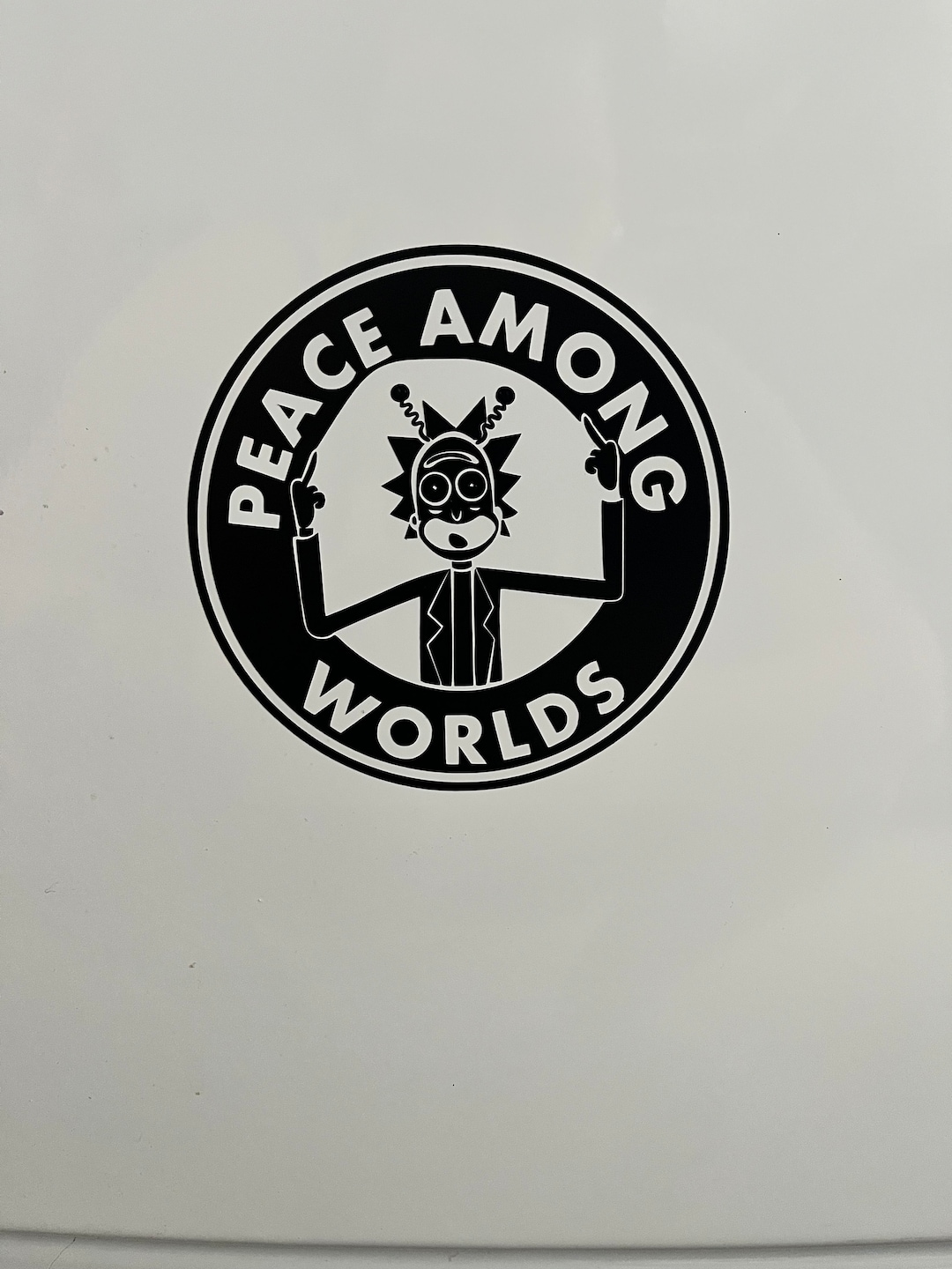 Rick Sanchez Peace Among Worlds Decal Rick and Morty Decal - Etsy