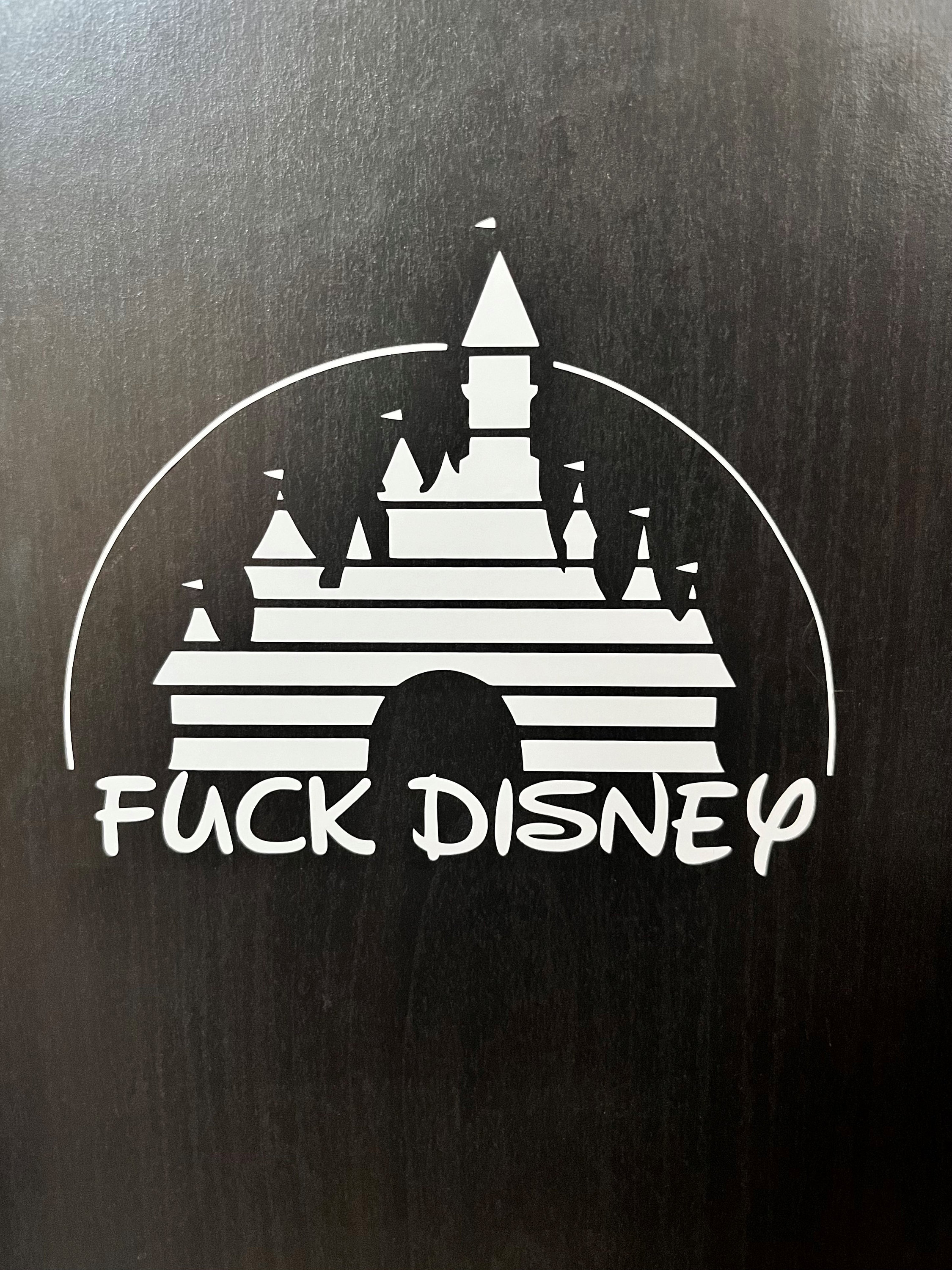 F Disney Decal Anti-disney Decal No More Disney - Etsy