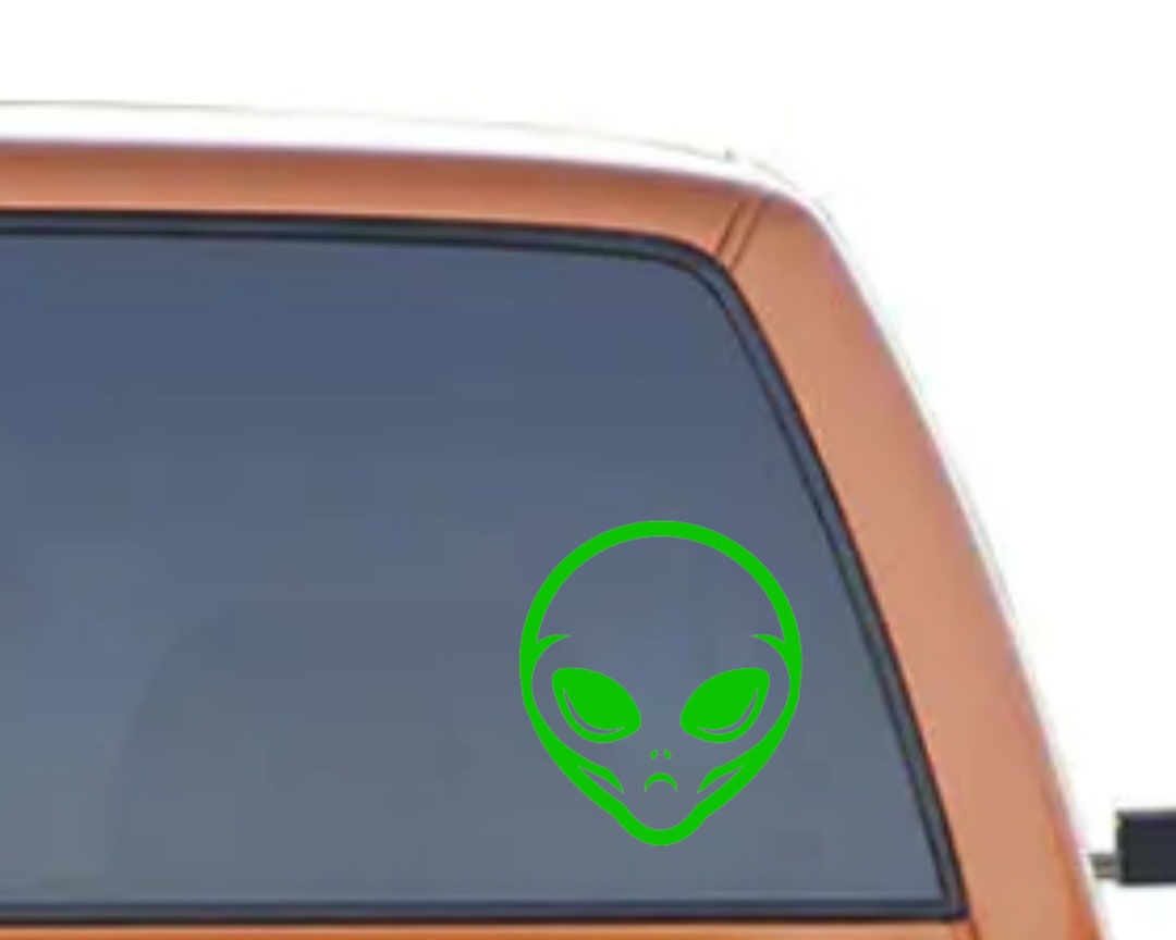 Alien Head Decal Traditional Alien I Want to Believe UFO Alien Decal - Etsy