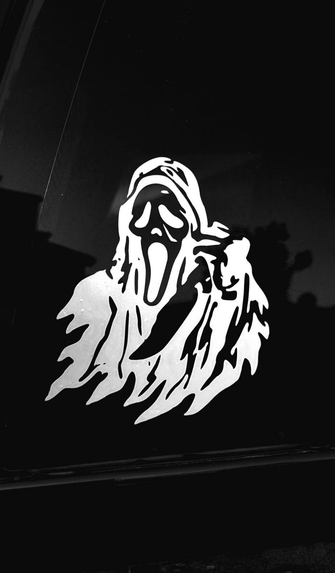 Ghost Face Decal Scream Halloween Decal Scream Bumper Sticker Horror ...